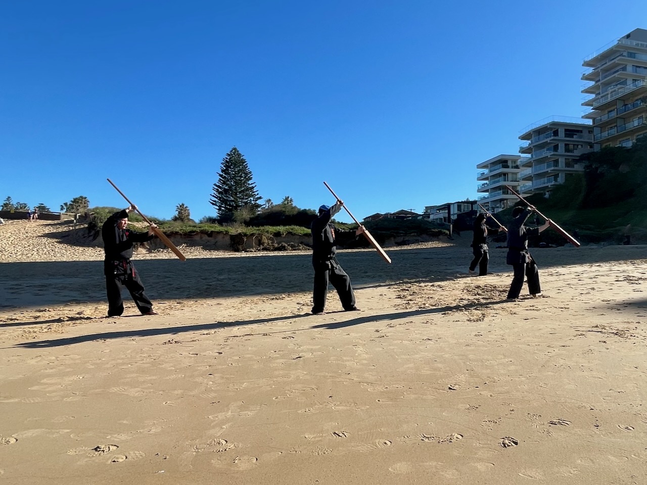Kobudo Beach Training – June 22, 2025 – Kyokushin International Martial ...